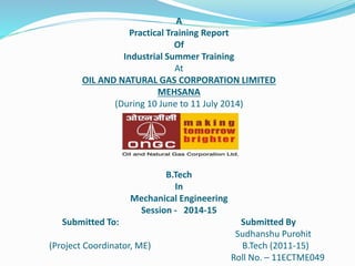 Ongc ppt (1) (maintenance workshop) | PPTX