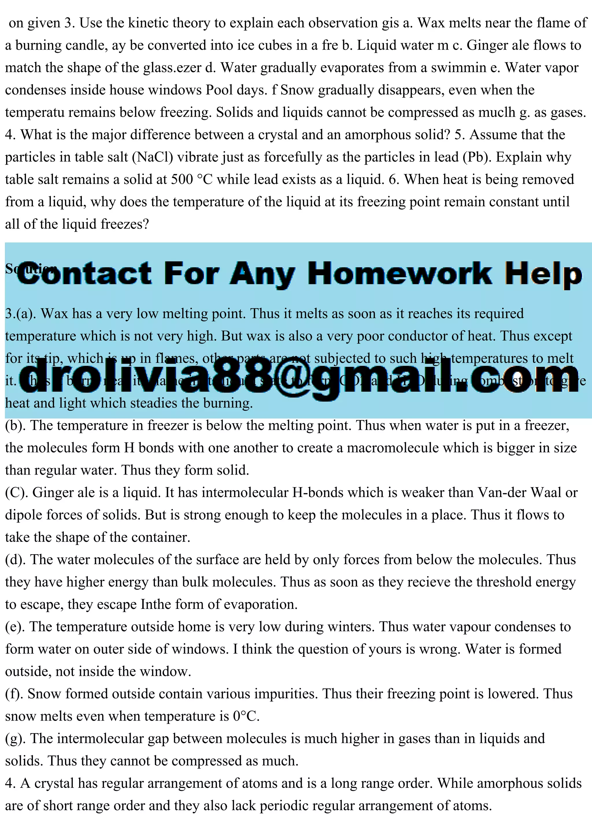 on given 3. Use the kinetic theory to explain each observation gis a..pdf