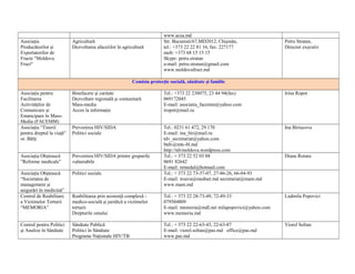 NGO Moldova civil society data base | DOC
