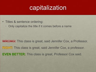 Grammar/AP Style workshop | PPT