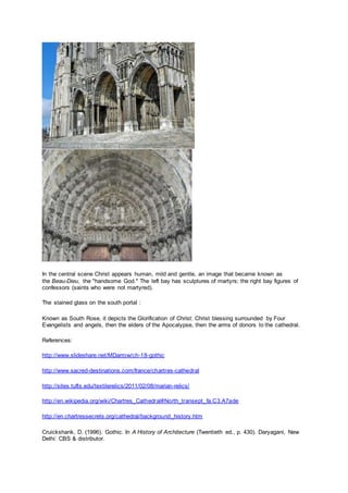 Precedent study: Chartres Cathedral (the architect and its background ...