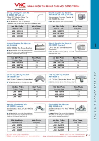Ống thép luồn dây điện trơn JIS C8305 loại E | PDF