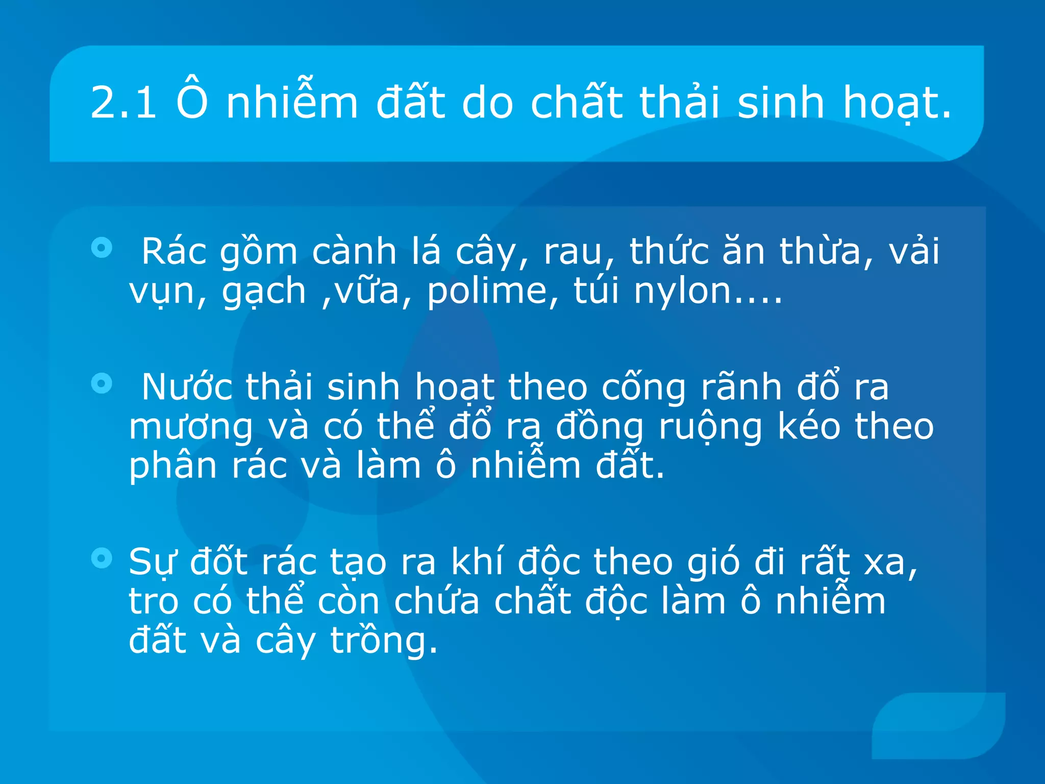 O nhiem moi truong dat | PPT