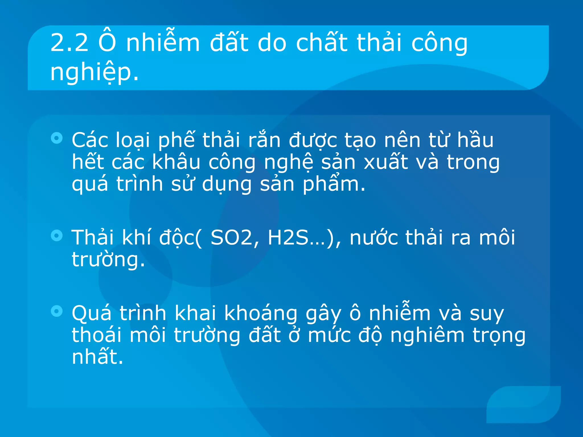 O nhiem moi truong dat | PPT