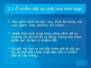 O nhiem moi truong dat | PPT