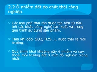 O nhiem moi truong dat | PPT