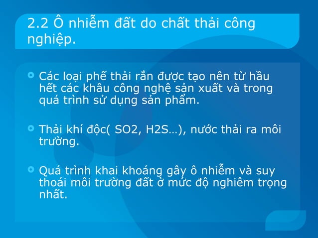 O nhiem moi truong dat | PPT
