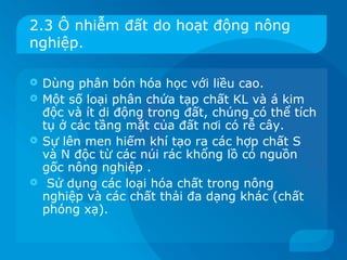 O nhiem moi truong dat | PPT