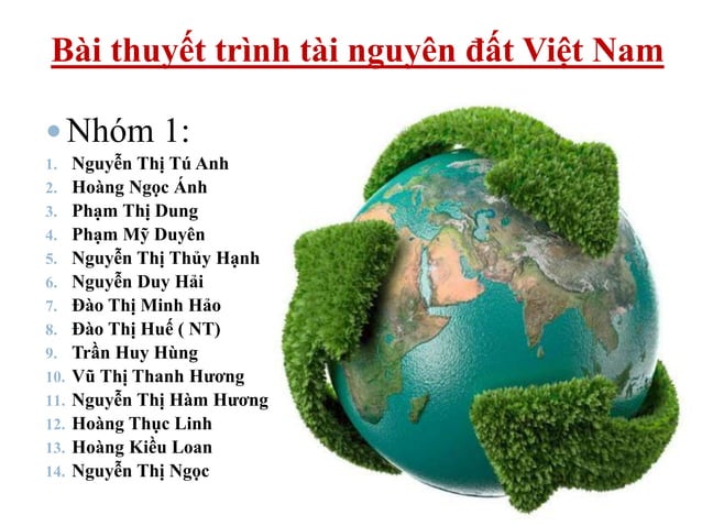 Powerpoint Tài nguyên đất | PPTX