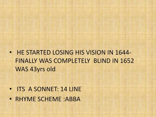 ON HIS BLINDNESS.pptx