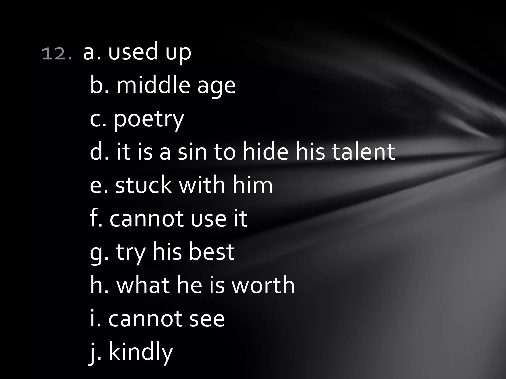 On his Blindness Sonnet 19 by John Milton | PPTX