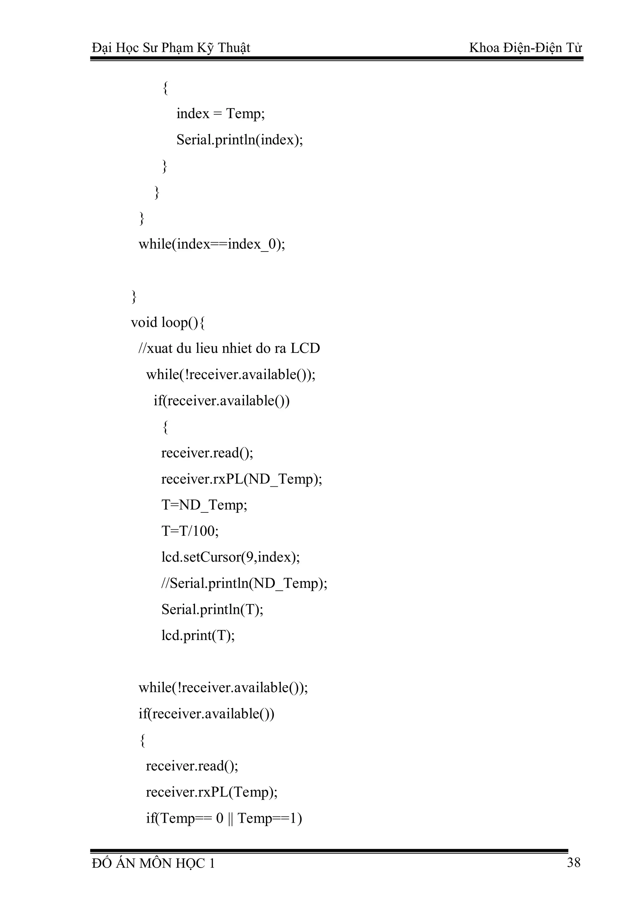 đO nhiệt độ dùng cảm biến ds18 b20 sử dụng board arduino, hiển thị trên lcd, truyền phát không ...