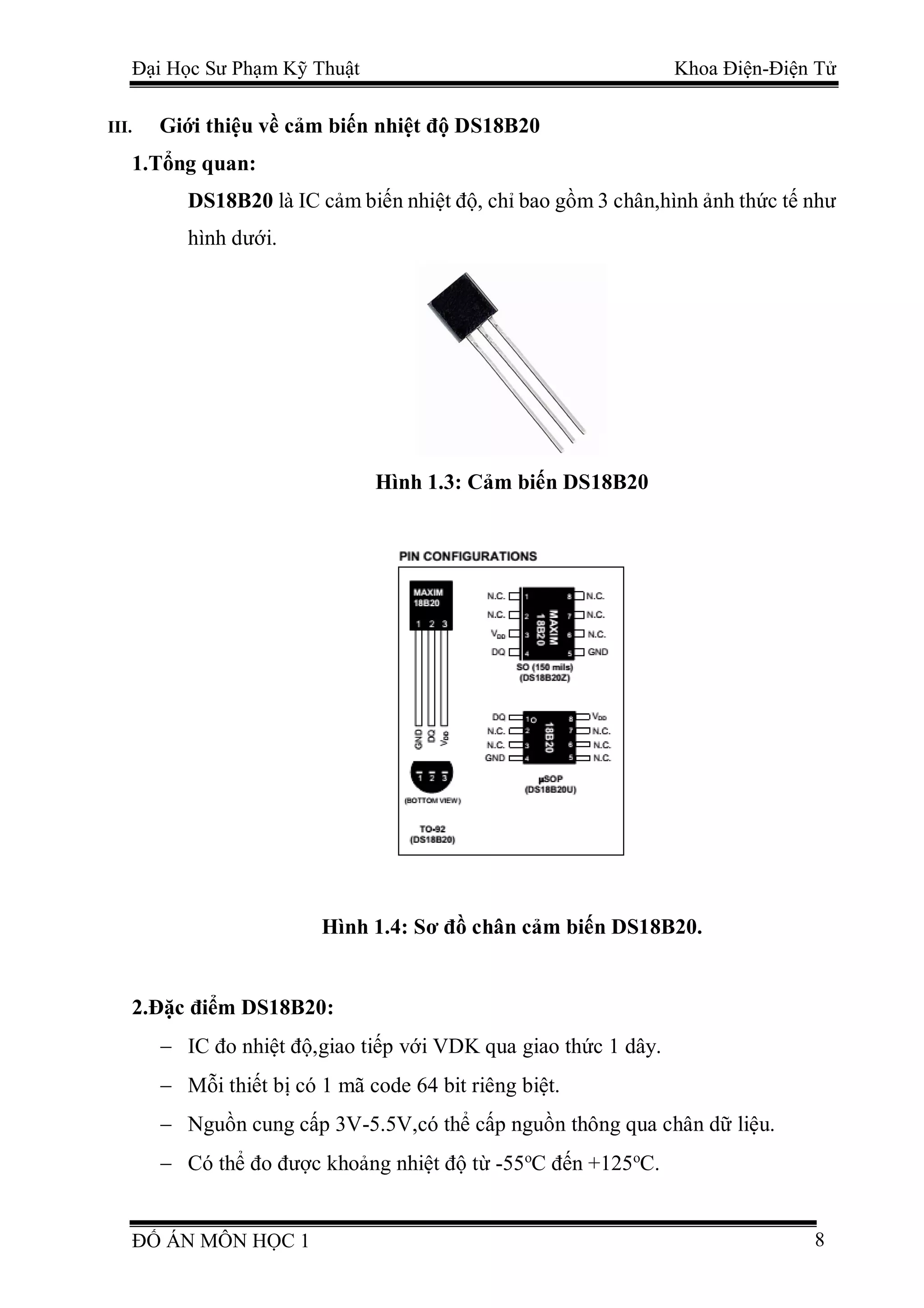 đO nhiệt độ dùng cảm biến ds18 b20 sử dụng board arduino, hiển thị trên lcd, truyền phát không ...