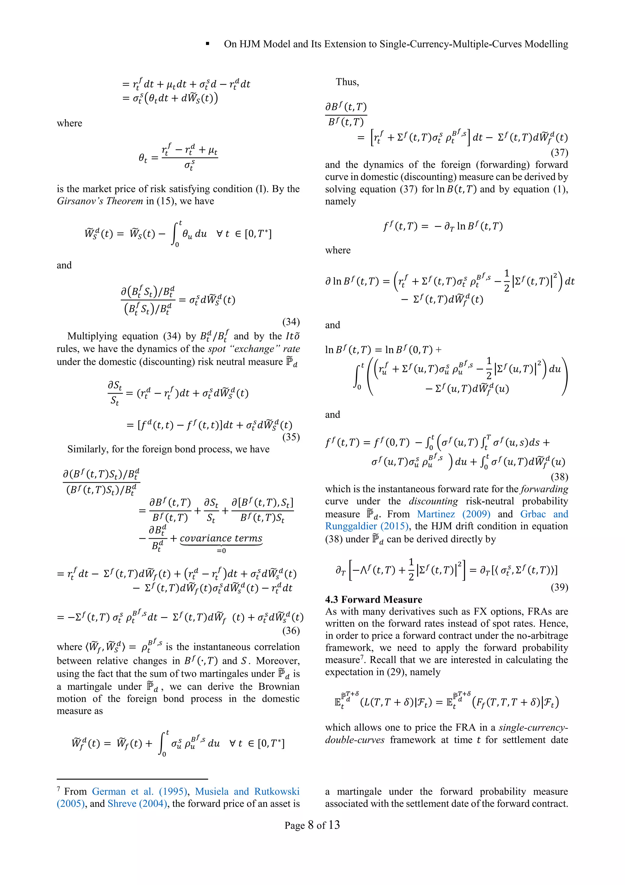 Multi-curve modelling | PDF