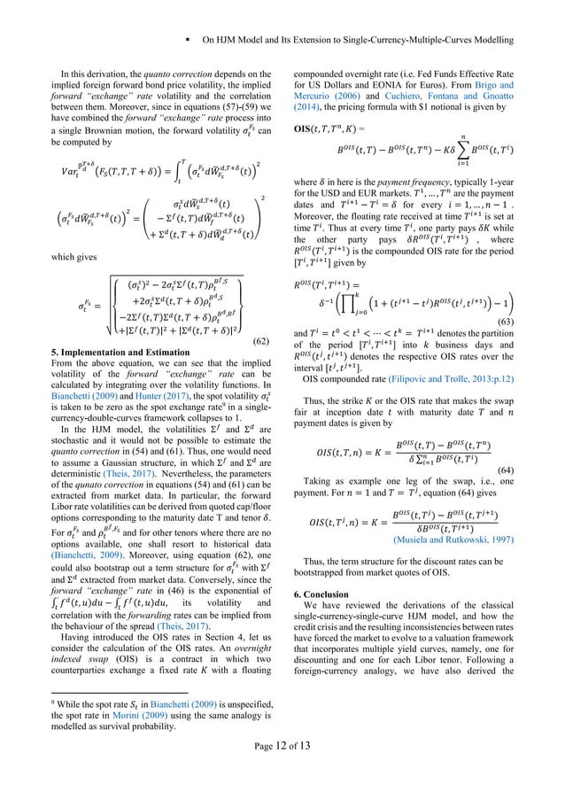 Multi-curve modelling | PDF