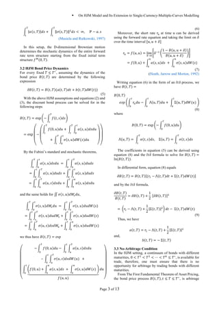 Multi-curve modelling | PDF