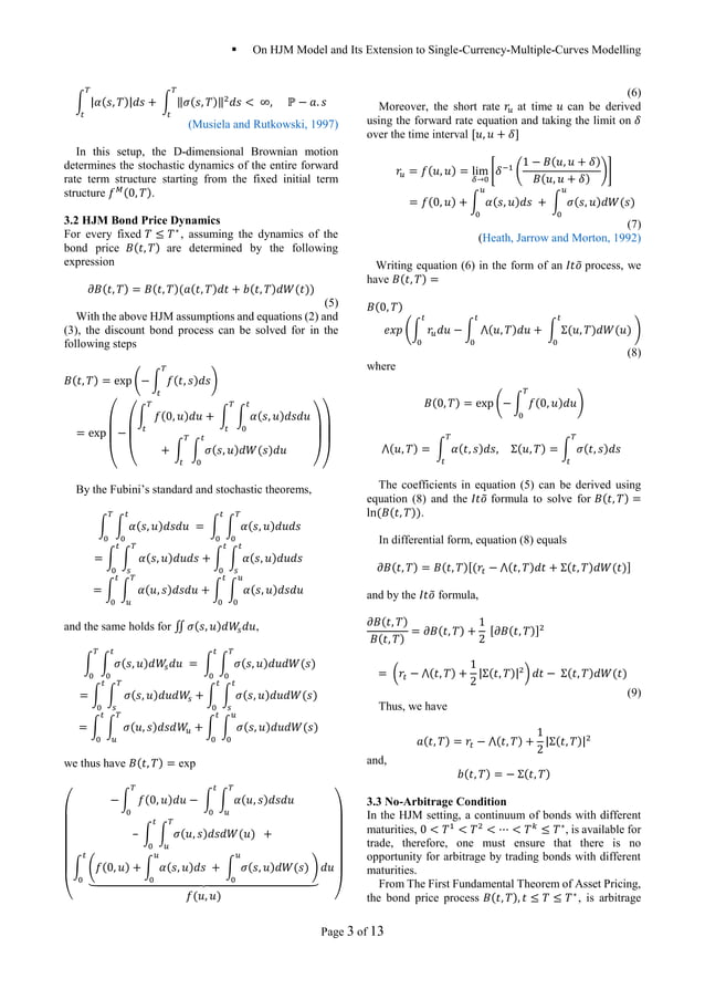 Multi-curve modelling | PDF