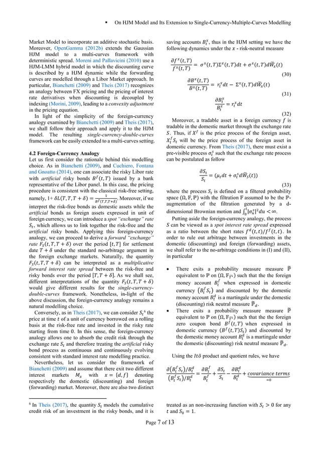 Multi-curve modelling | PDF