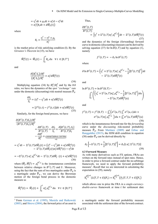 Multi-curve modelling | PDF