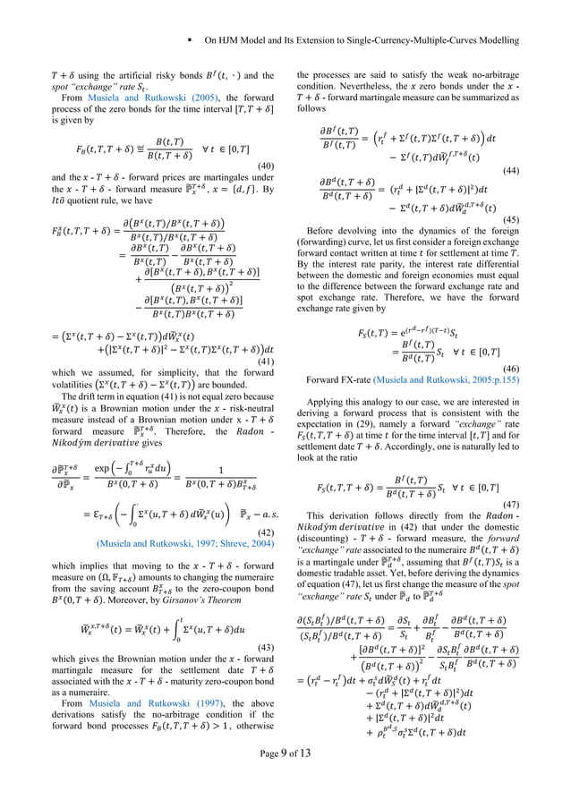 Multi-curve modelling | PDF