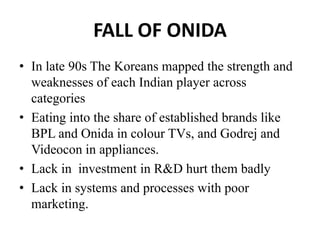 Onida saka ltd final | PPT