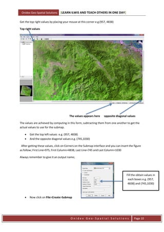 ILWIS Manual, ILWIS Practical, ILWIS Guide, Onidex Geo-Spatial ...