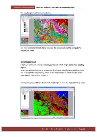ILWIS Manual, ILWIS Practical, ILWIS Guide, Onidex Geo-Spatial Solutions (ilwis3.3) manual | PDF