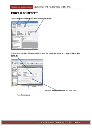 ILWIS Manual, ILWIS Practical, ILWIS Guide, Onidex Geo-Spatial ...