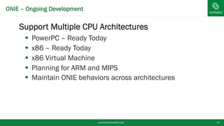 ONIE / Cumulus Networks Webinar | PDF