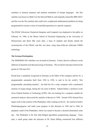 History of computer | PDF