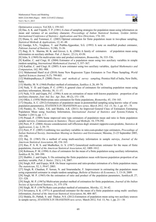 On improved estimation of population mean using qualitative auxiliary information | PDF