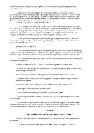 On industrial parks | PDF