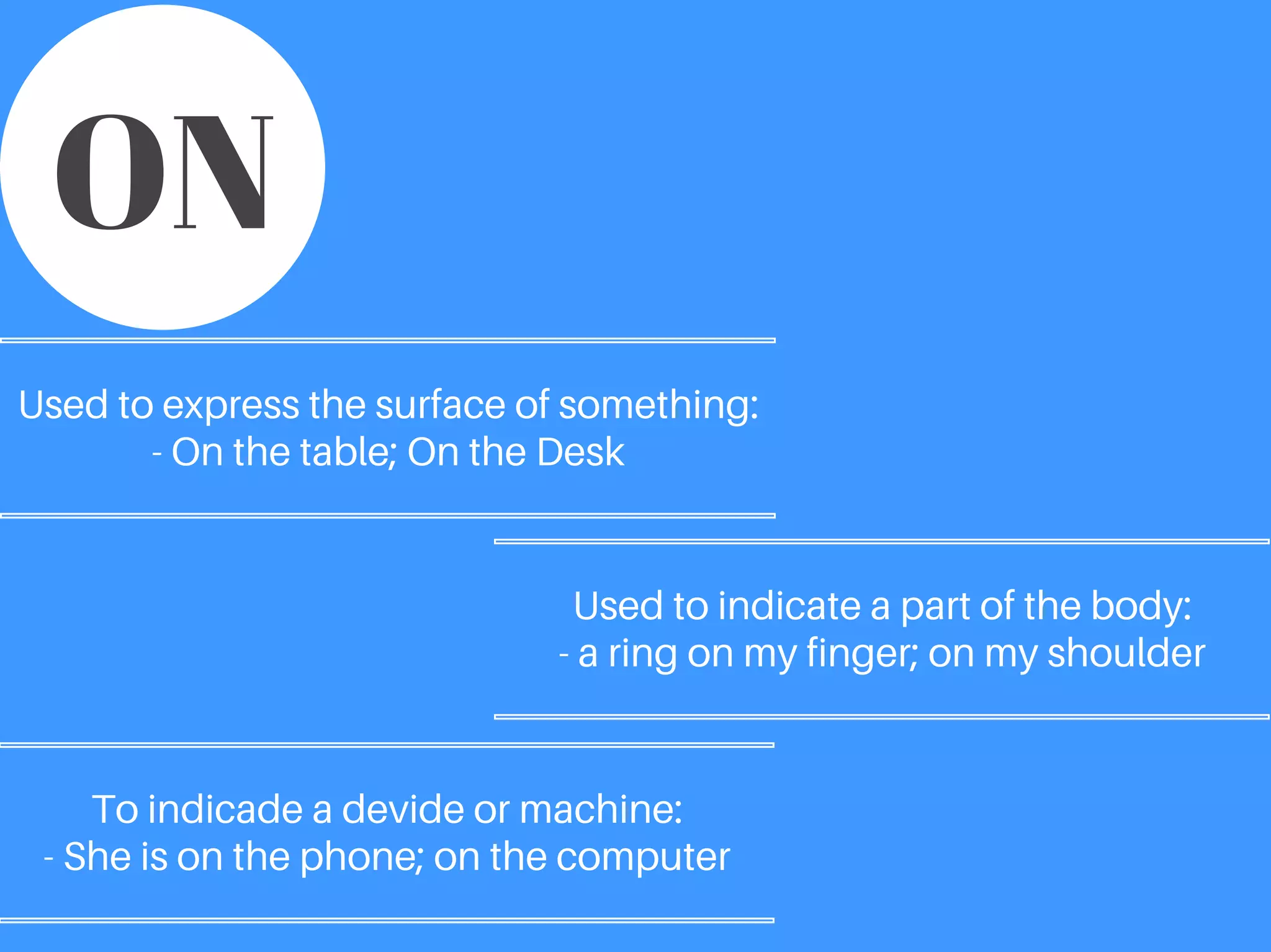 On, in or at? Use the right preposition | PDF