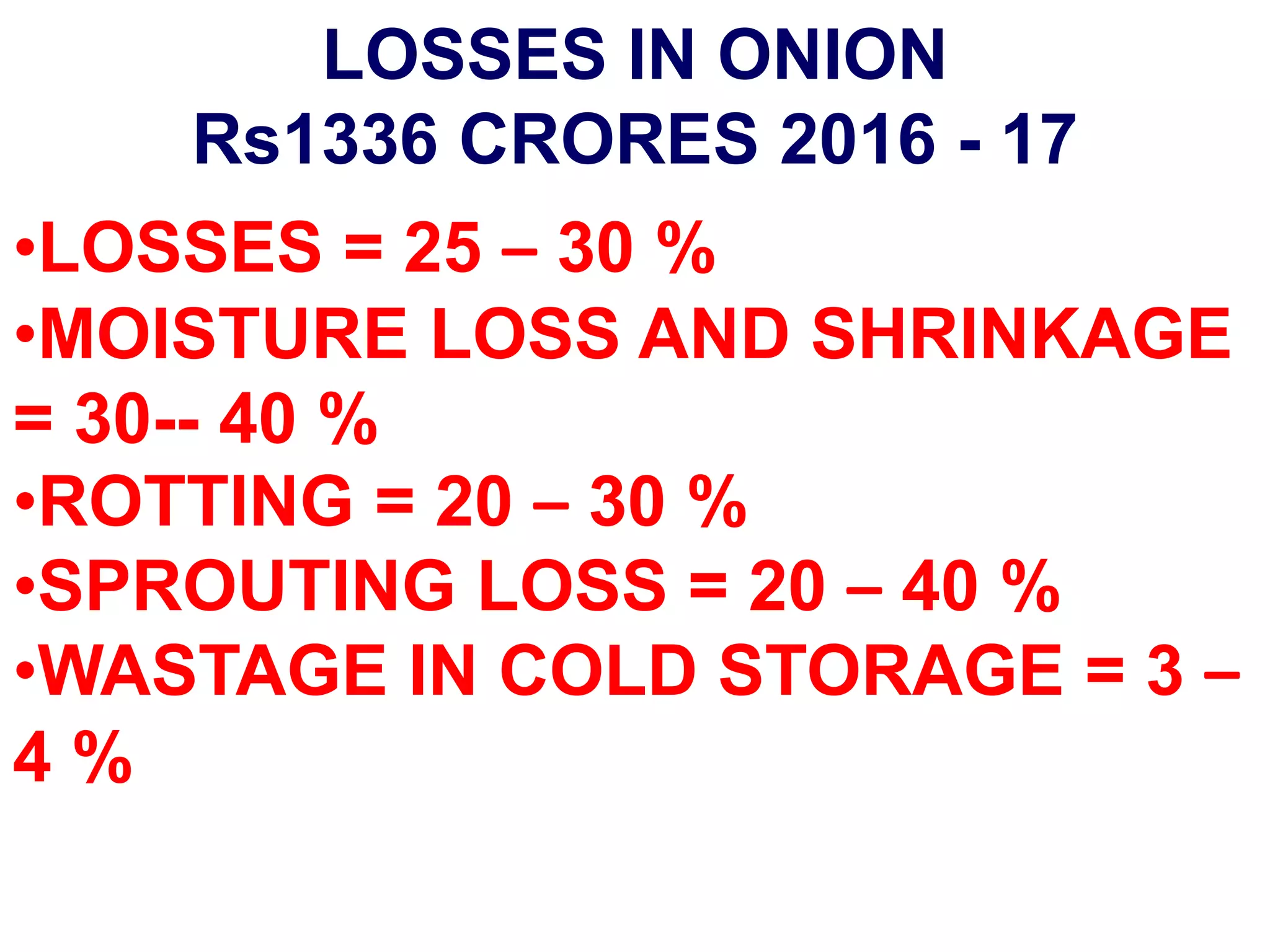 ONION STORAGE ENGINEERING AND TECHNOLOGY | PPTX