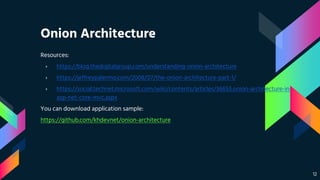 Onion architecture overview | PPTX