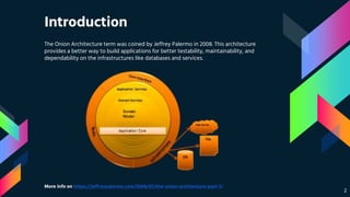 Onion architecture overview | PPTX