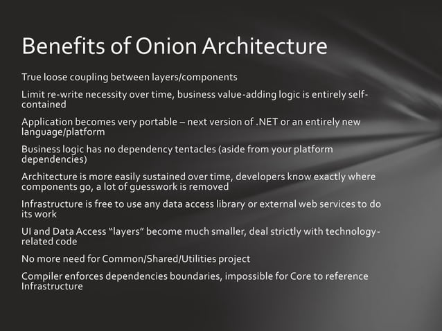 Onion Architecture | PPTX
