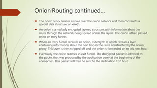 Onion protocol | PPTX