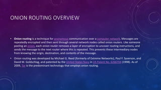 The Onion Routing (TOR) | PPT