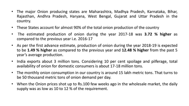 Onion supply chain | PPTX | Agriculture | Industries