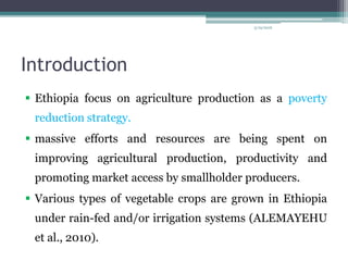 Review on onion Value chain Analysis in Ethiopia | PDF