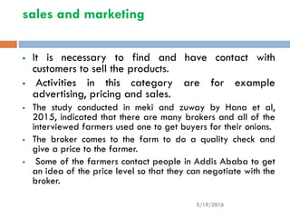Review on onion Value chain Analysis in Ethiopia | PDF