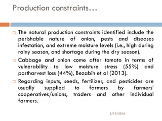 Review on onion Value chain Analysis in Ethiopia | PDF