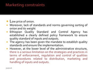 Review on onion Value chain Analysis in Ethiopia | PDF
