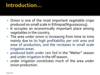 Review on onion Value chain Analysis in Ethiopia | PDF