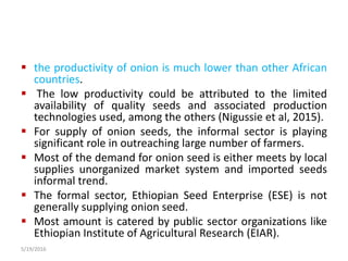 Review on onion Value chain Analysis in Ethiopia | PDF