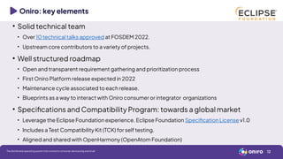 Oniro project, the new IoT platform from Eclipse Foundation. | PPT