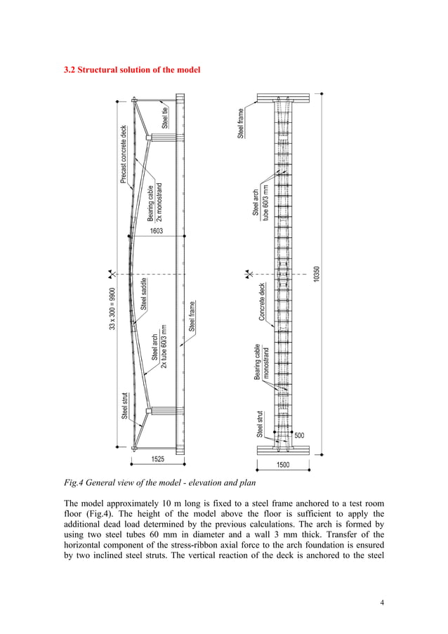 Stress ribbon bridges stiffened by arches or cables | PDF | Civil ...