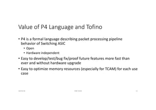 From Fixed-Function to Programmable Switching Chip for Network Packet Broker (NPB) Development | PPT