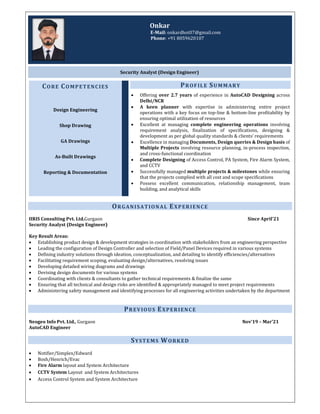 Onkar Resume | PDF